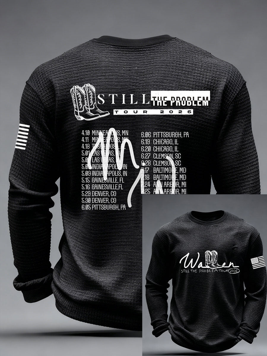 Men's Still The Problem Waffle Long Sleeve T-Shirt – fallforjesus