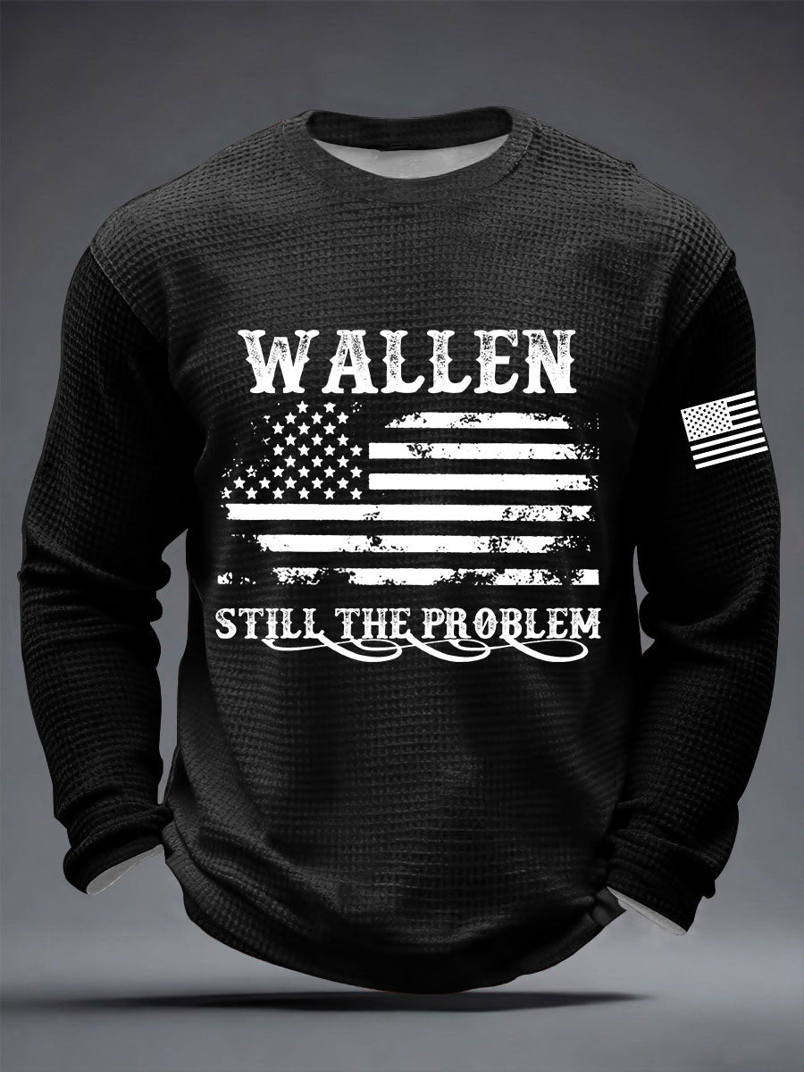 Men's Still The Problem Waffle Long Sleeve T-Shirt – fallforjesus